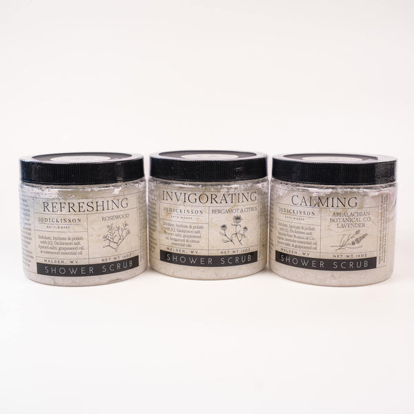 Salt Shower Scrubs – J.Q. Dickinson Appalachian Mercantile
